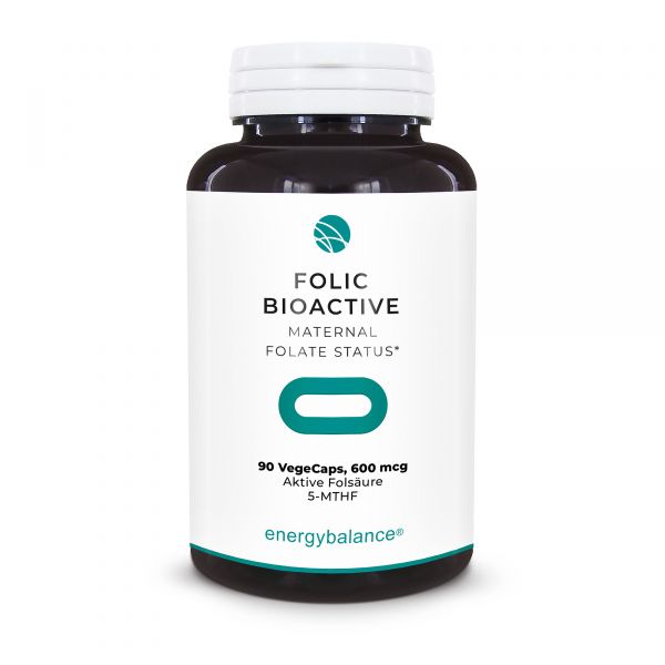 Folic Acid Bio-Active Folate 5-MTHF 600µg, 90 VegeCaps
