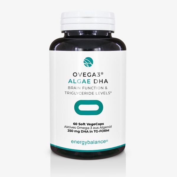 Omega-3 DHA in TG-Form, aus Schizochytrium sp Algen, 60 VegeCaps