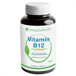 Vitamin B12, Biologically Active 500µg + Piperine, 90 VegeCaps