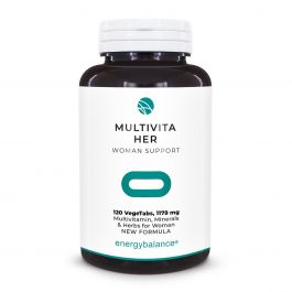 MultiVita-HER Biodfood Multivitamin, Minerals + Herbs for Women 1310mg ...
